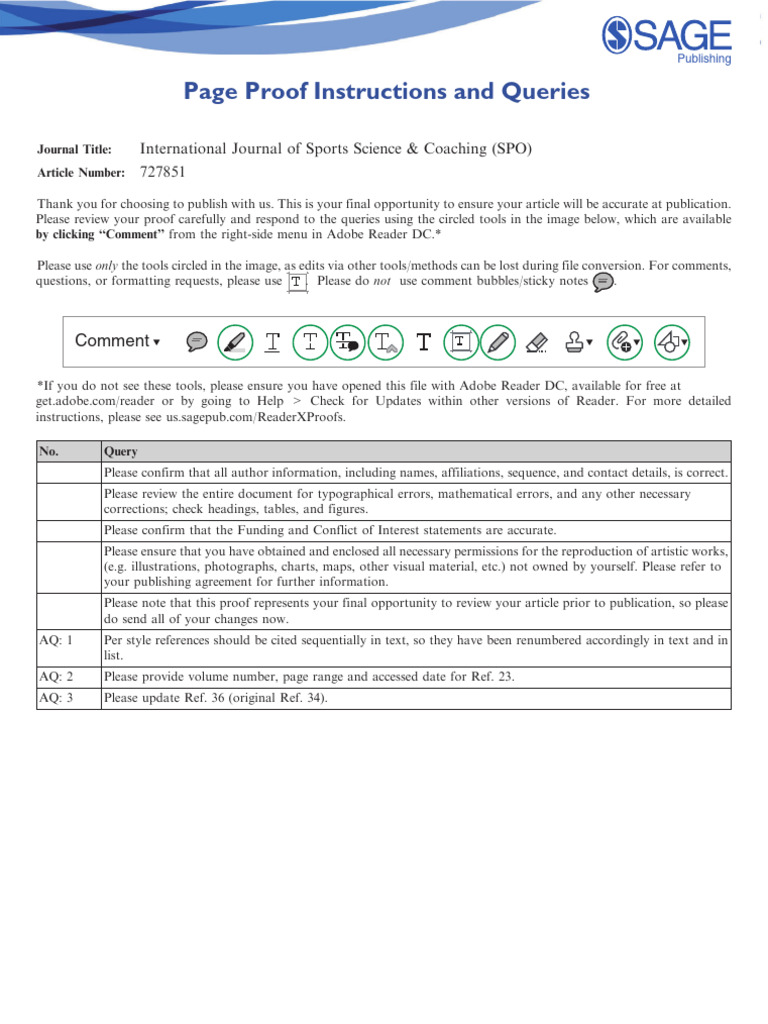 Page Proof Instructions and Queries: International Journal of Sports Science & Coaching (SPO ...