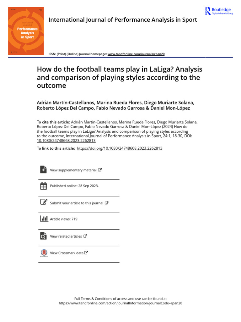 How Do The Football Teams Play in LaLiga Analysis and Comparison of ...