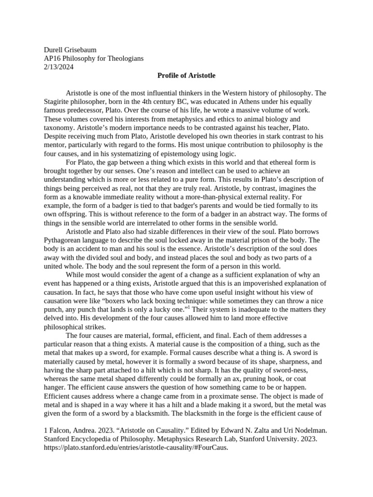 Aristotle | PDF | Aristotle | Young Adult
