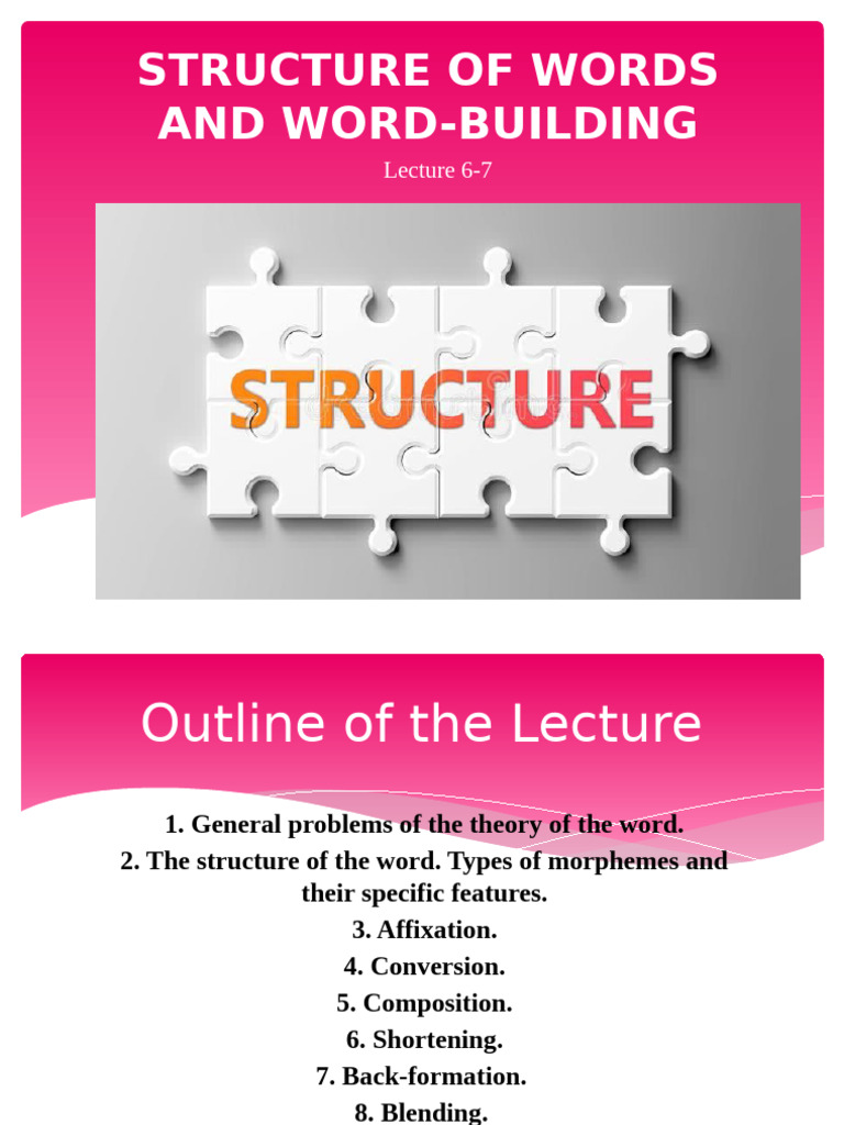 Structure of Words and Word-Building | PDF