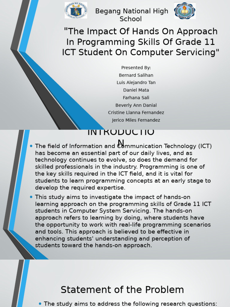 The Impact of Hands On Approach in | PDF