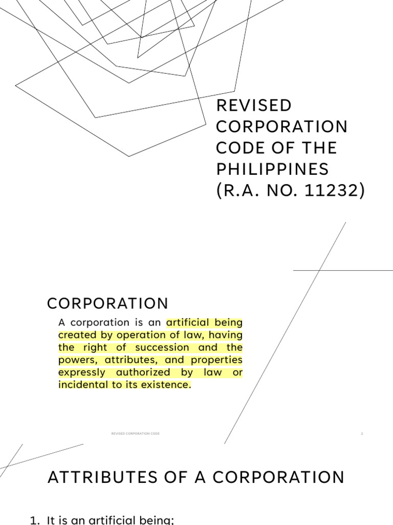 Revised Corporation Code | PDF | Preferred Stock | Finance & Money ...