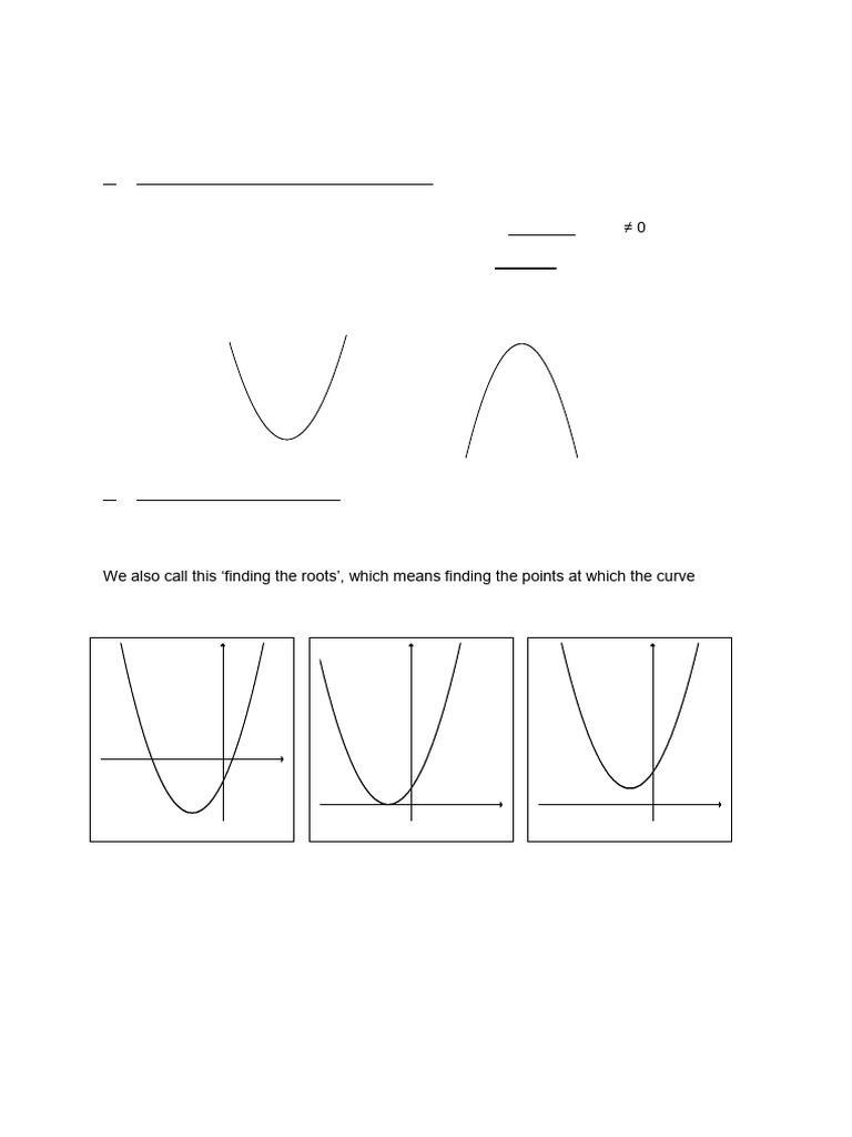 Section 3 Quadratics | PDF