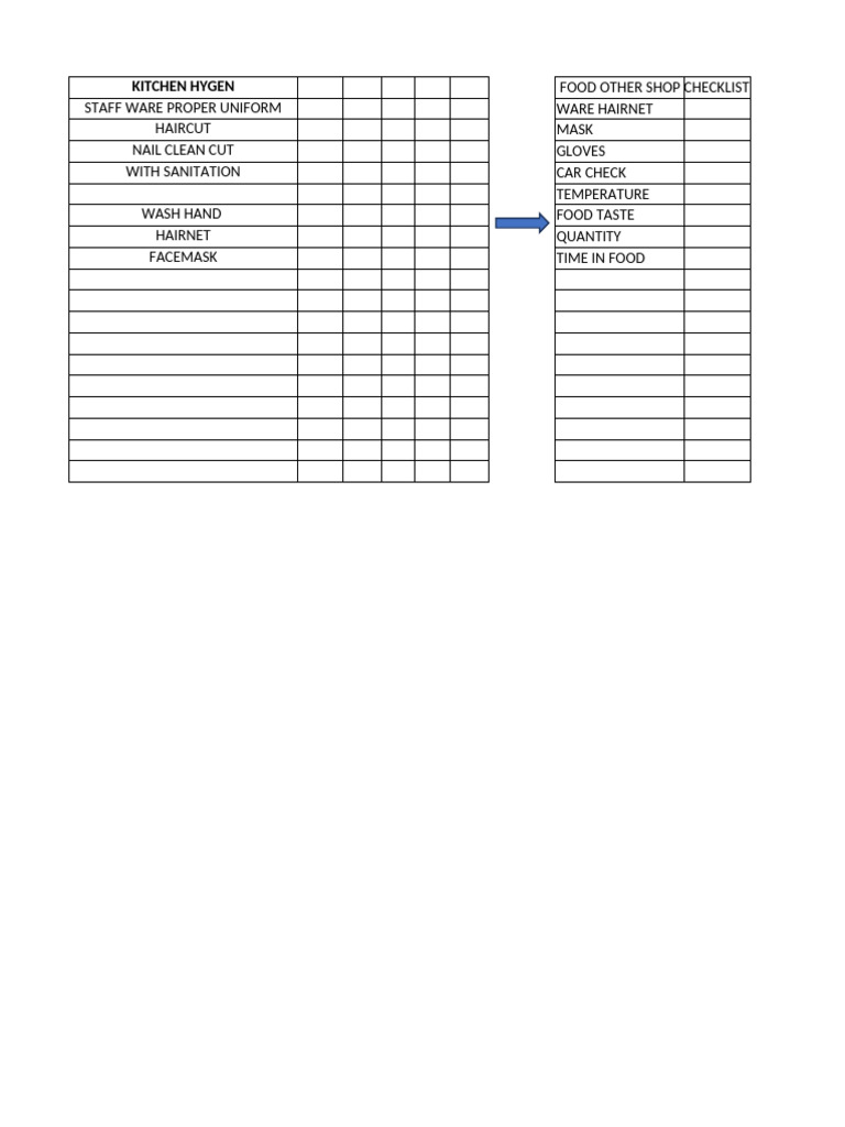Kitchen Transfer Form | PDF
