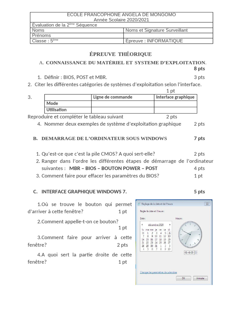 2eme Sequence 5eme 2020 2021 | PDF