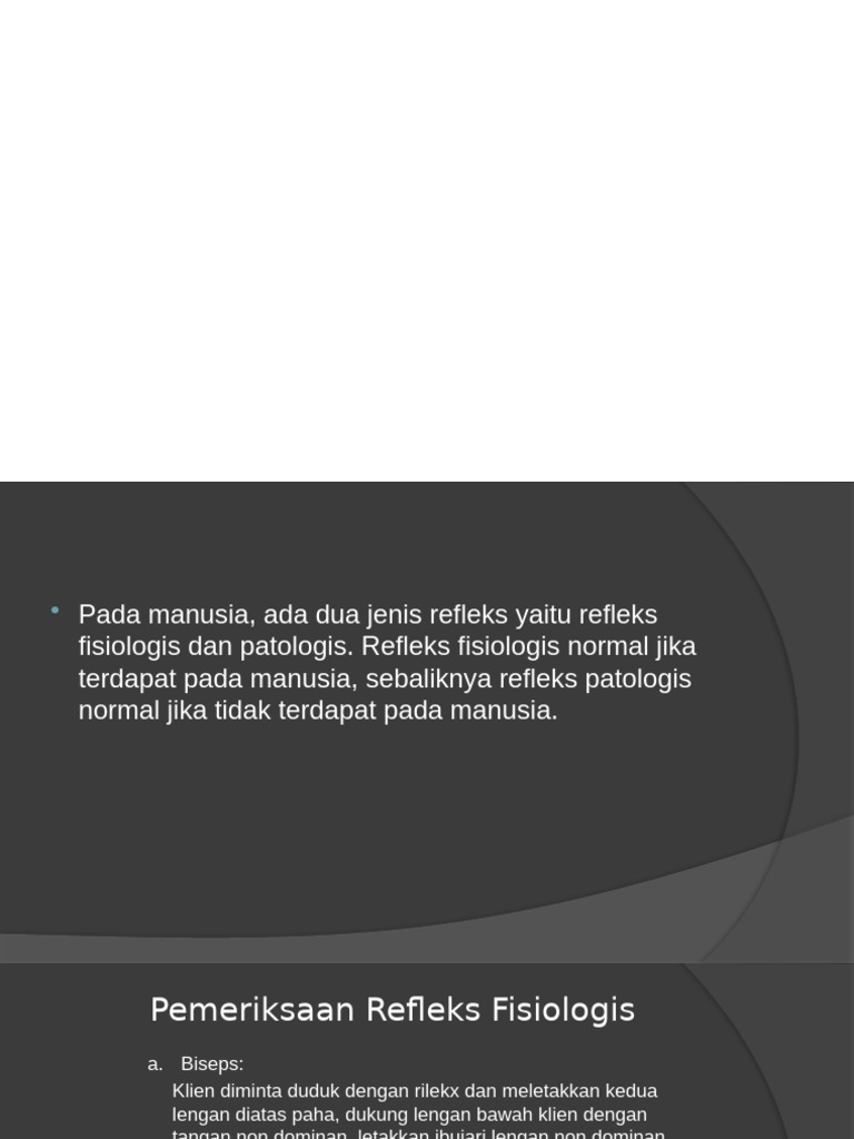 Reflek Fisiologis | PDF