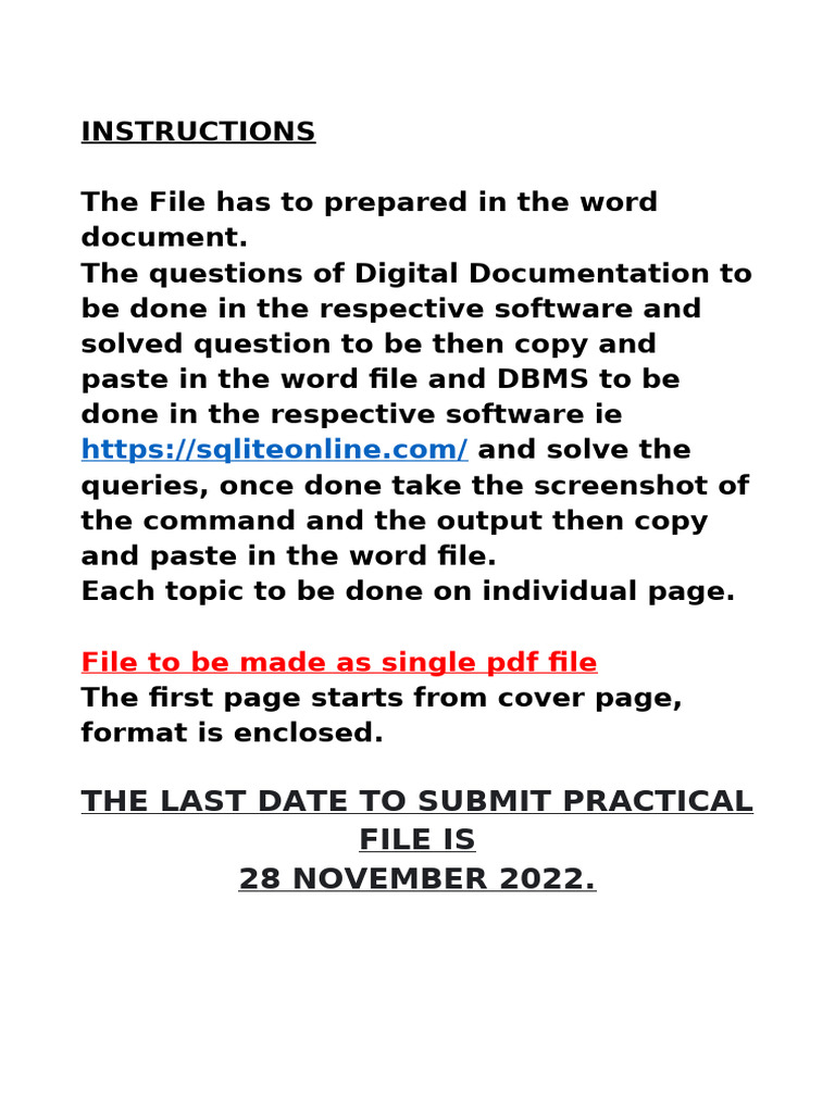 Practical File - X | PDF