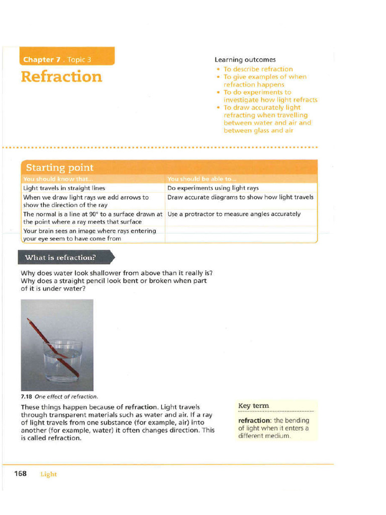 Refraction | PDF