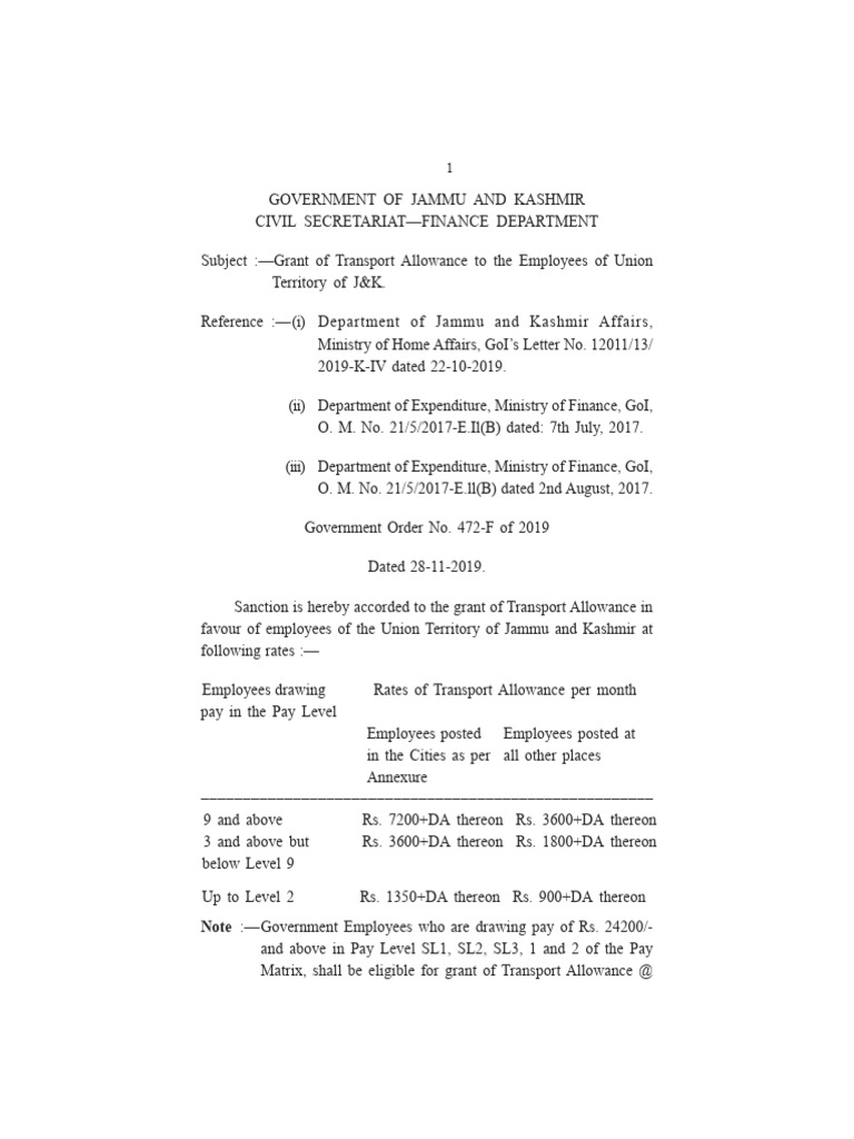 Cea and Transport Allowance-1-5 | PDF