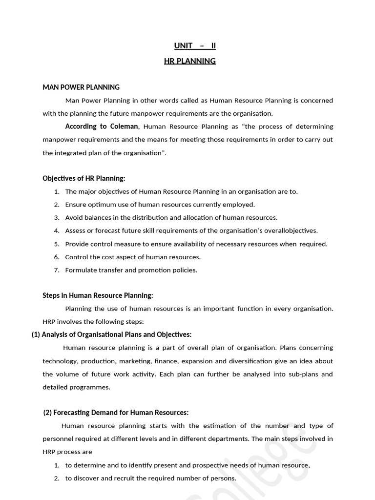 UNIT 2 HRM | PDF