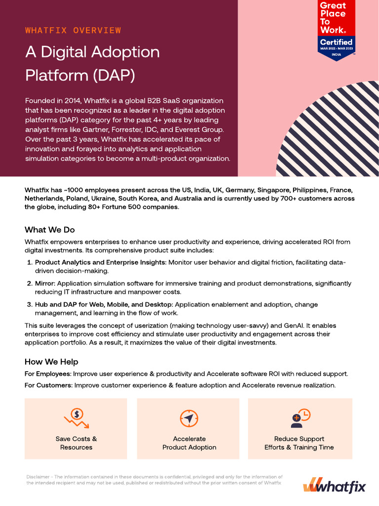 Whatfix Overview Document - 2024 | PDF