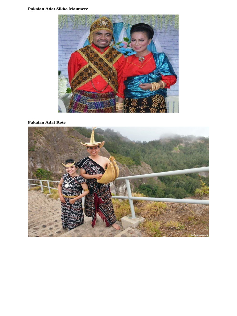 Pakaian Adat Sikka Maumere | PDF