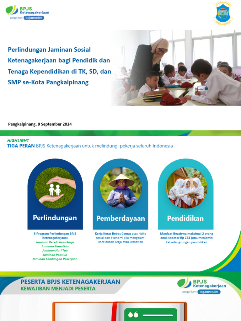 Materi Sosialisasi Bpjs Ketenagakerjaan | PDF