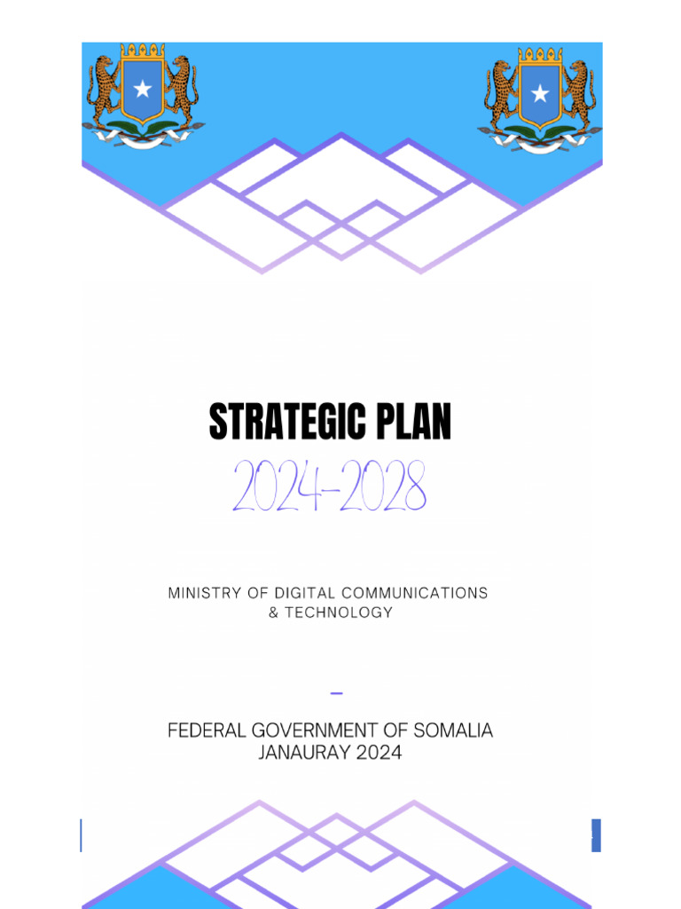 Zero 1 Draft Ministry of Digital Communications & Technology Strategic Plan For 2024-2028 - From ...