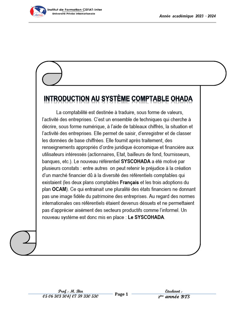 INITIAT° CiniOMPTA 23 - 24 | PDF