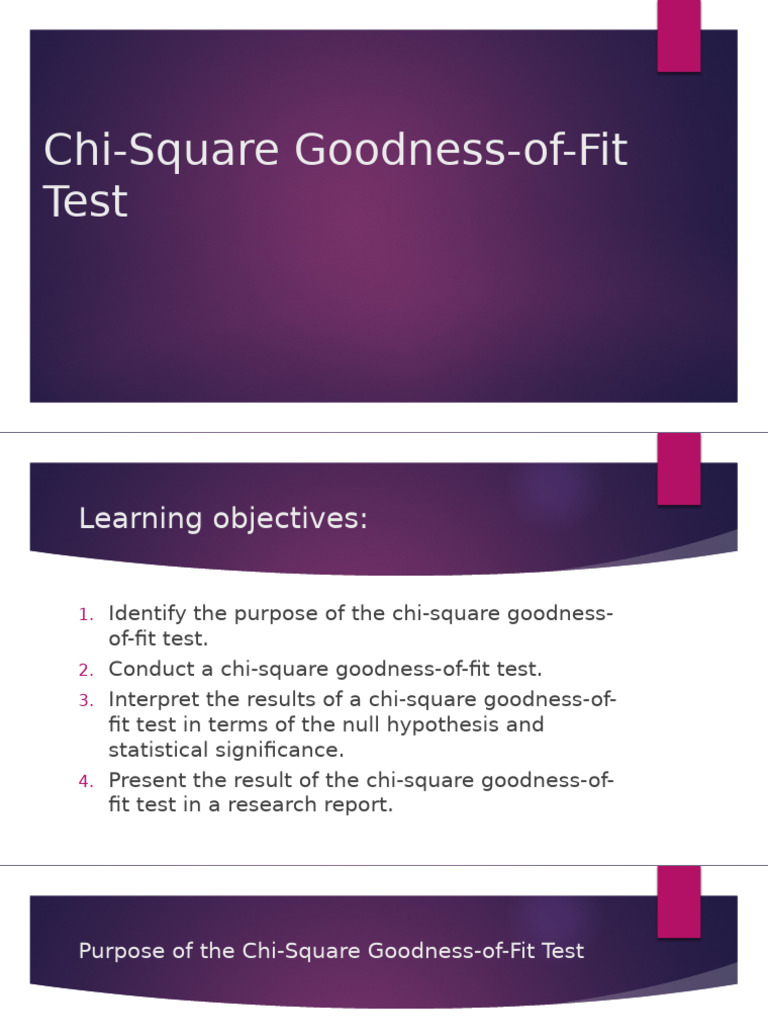Chi-Square Goodness-of-Fit Test | PDF