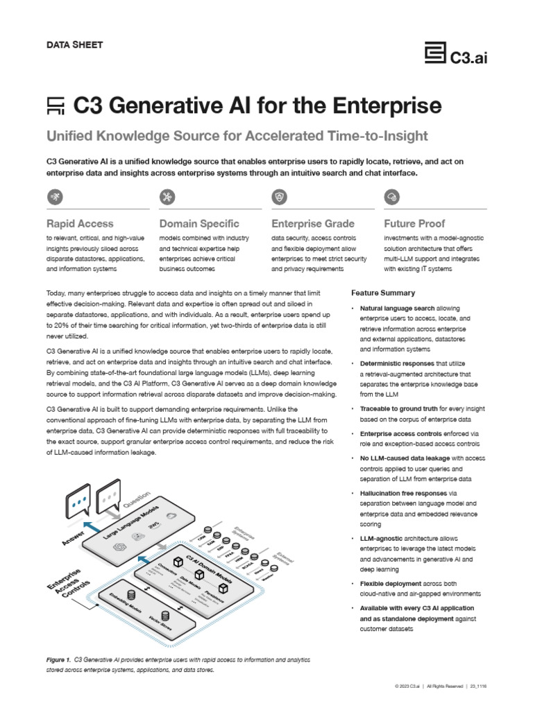 C3AI Generative AI For The Enterprise 1722596878 | PDF