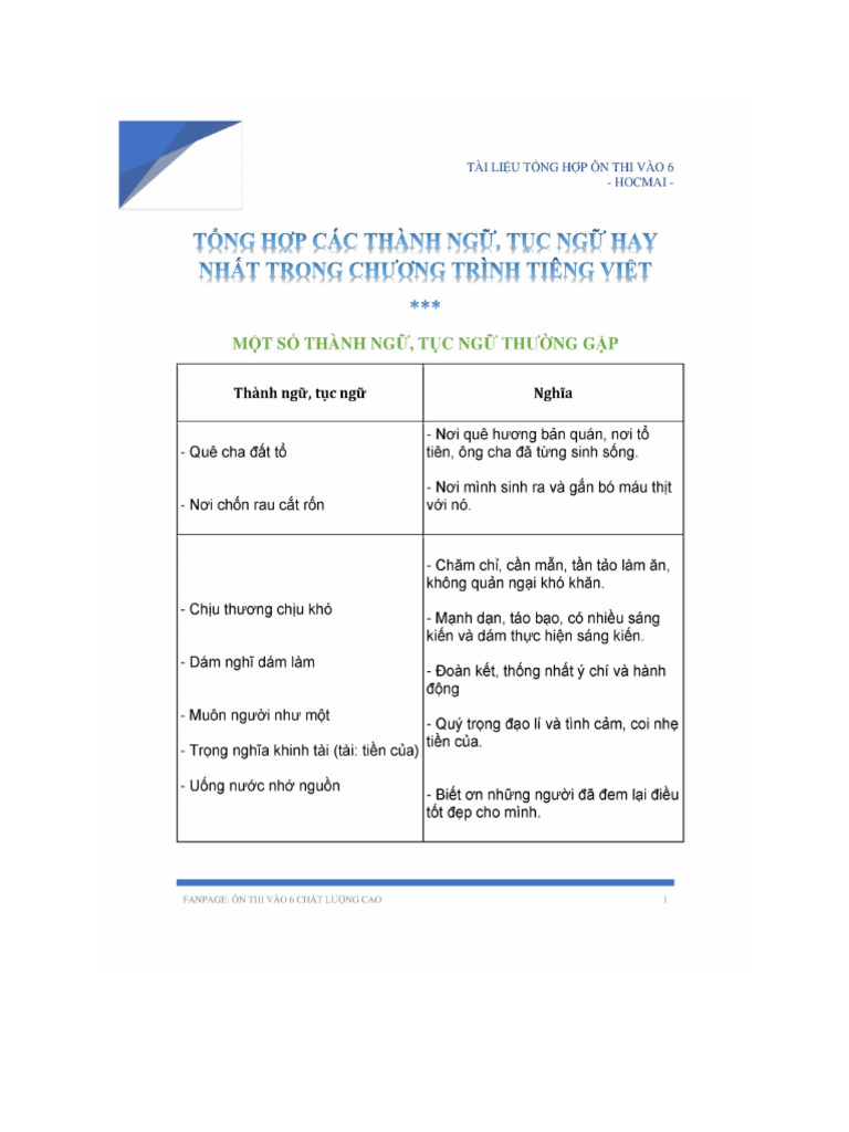 Thanh Ngu | PDF
