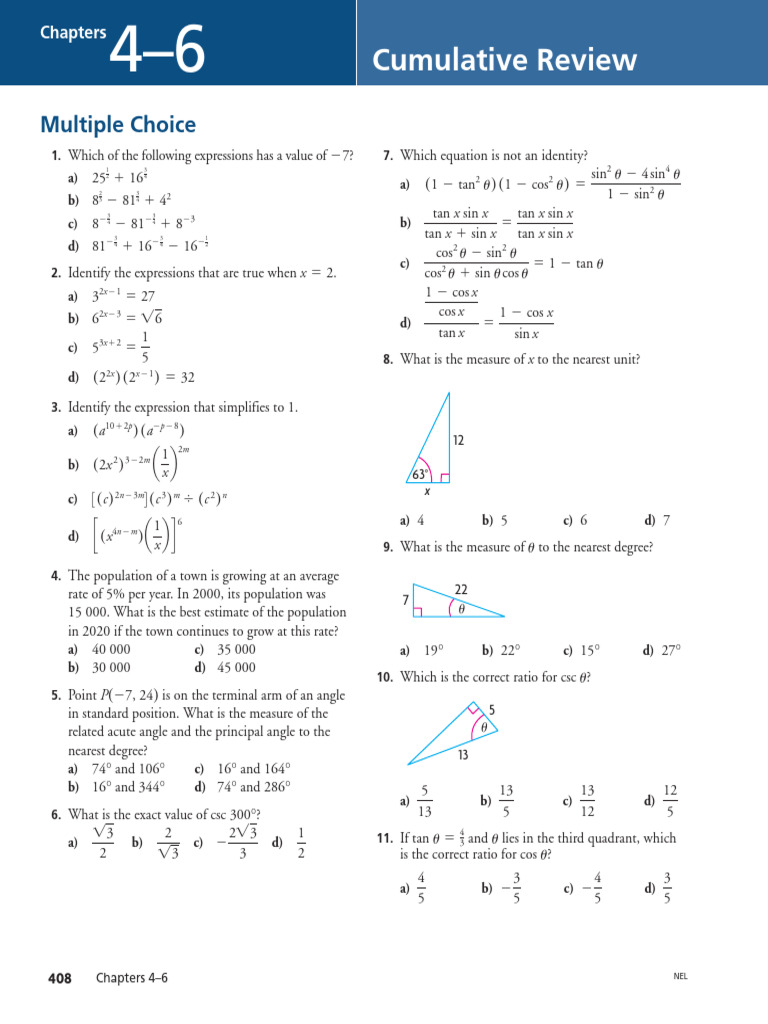 4-6 - Cumulative Review | PDF