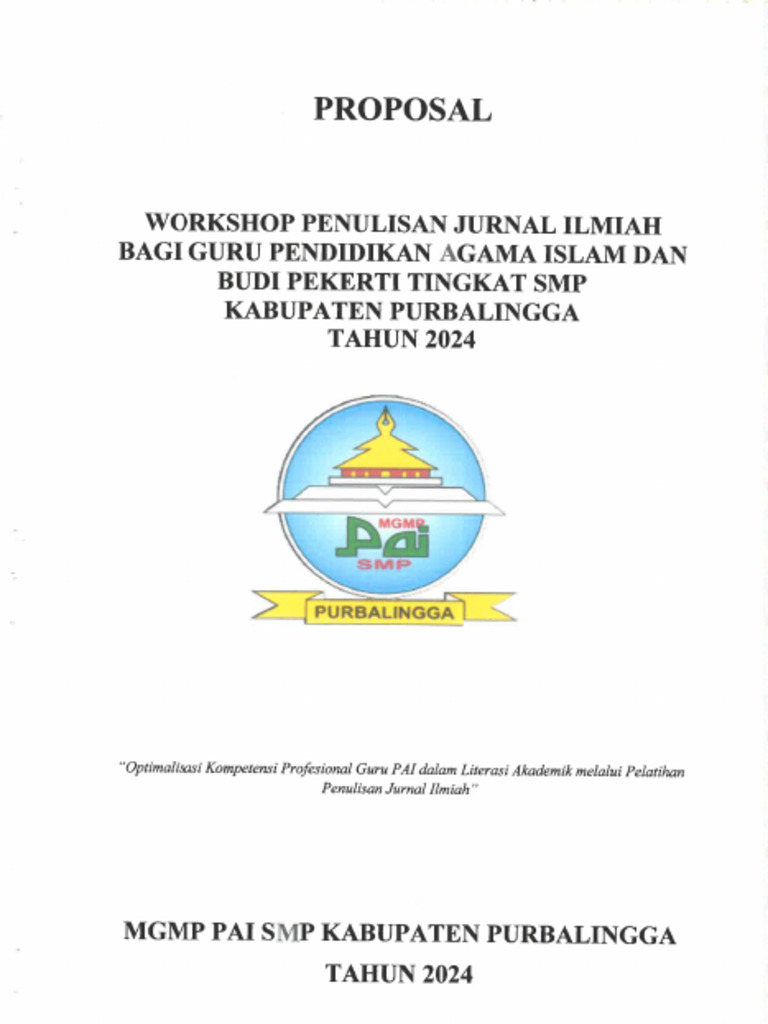 Lampiran-Proposal Workshop 26-27 Agustus 2024 | PDF