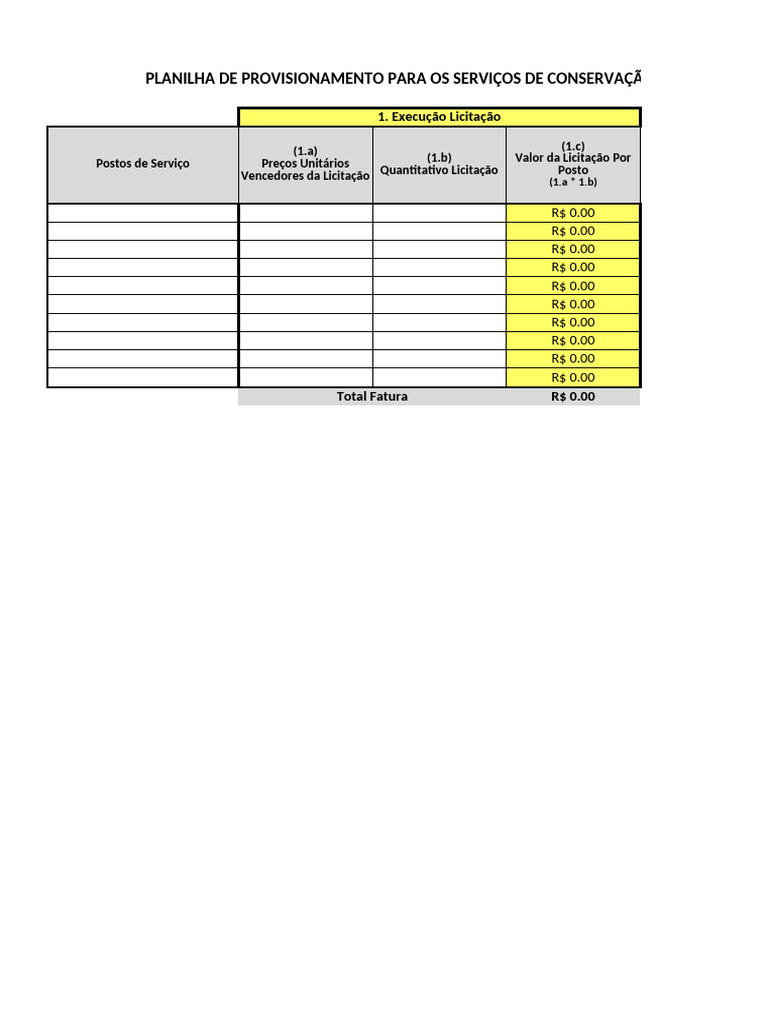 Modelo Planilha para Calculo Do Percentual 2 | PDF