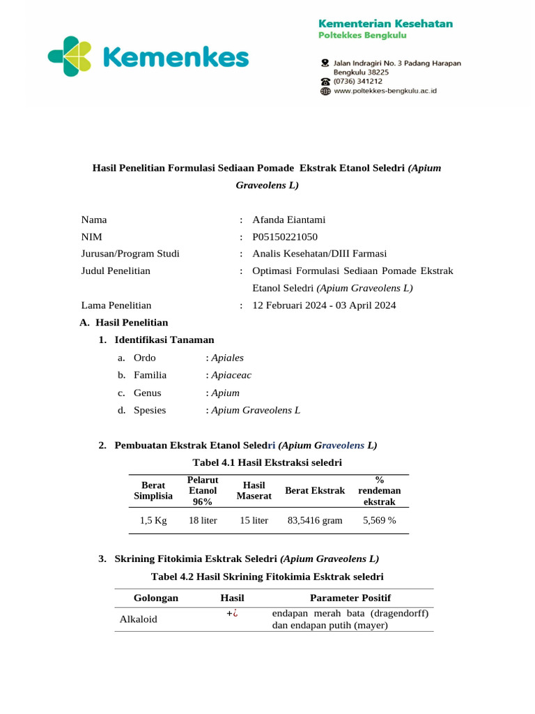 Surat Bebas Lab | PDF