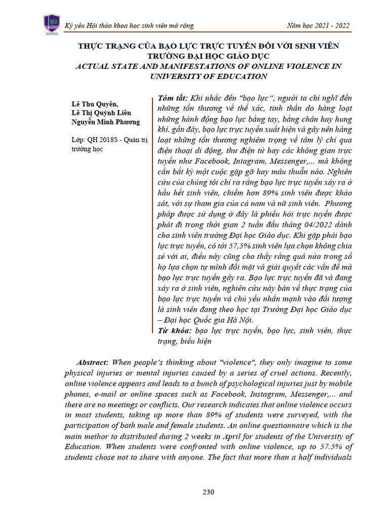 Kỷ Yếu Khsv Mở Rộng 2022 - p236-249 | PDF
