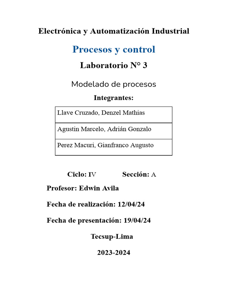 Modelado de Procesos en Automatización | PDF