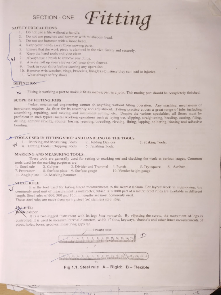 Introduction To Fitting 1 Pdf