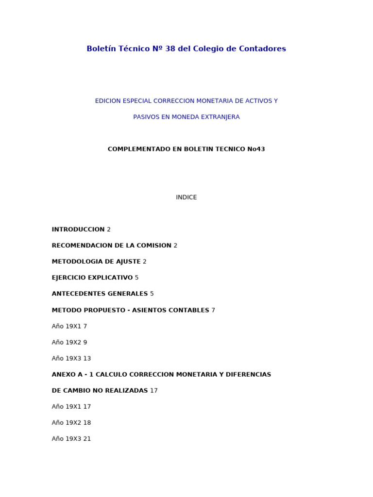Boletín Técnico N 38 Edición Especial Corrección Monetar 828 | PDF