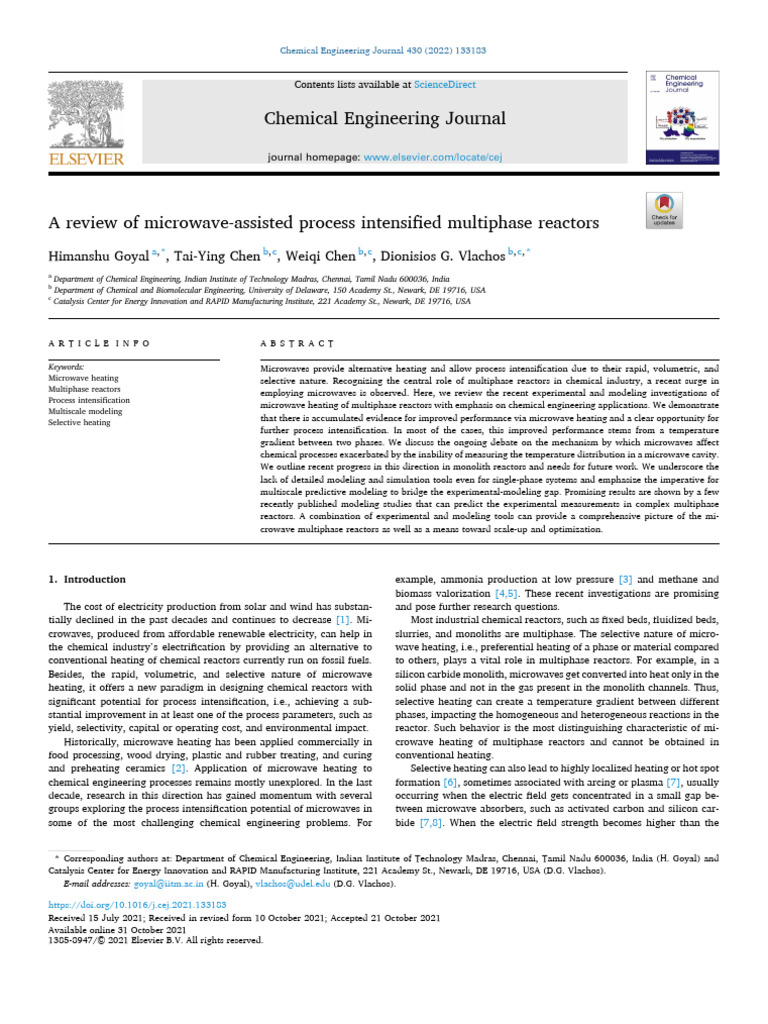 MWR Multiphase Reactor | PDF
