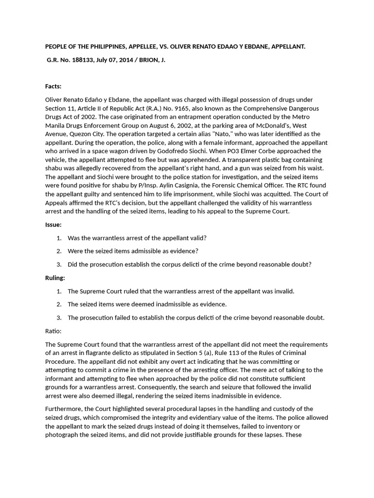 People vs. Edano y Ebdane | PDF