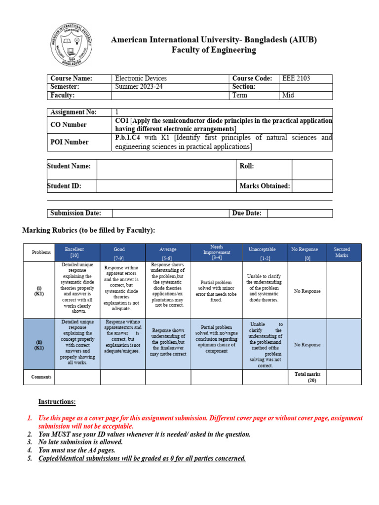 OBE Assignment | PDF