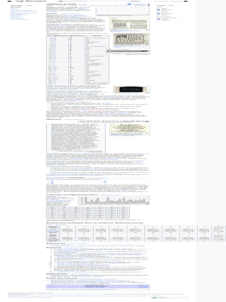 Alfabet Polski - Wikipedia, Wolna Encyklopedia | PDF