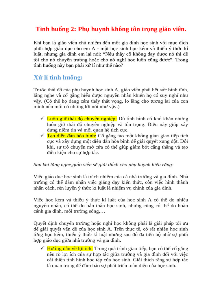 Tình huống 2 đội 2 nvsp | PDF