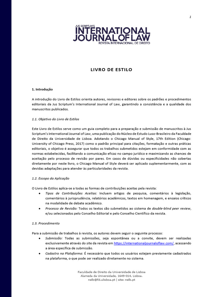 Livro de Estilo Da Jus Scriptum S Intern | PDF