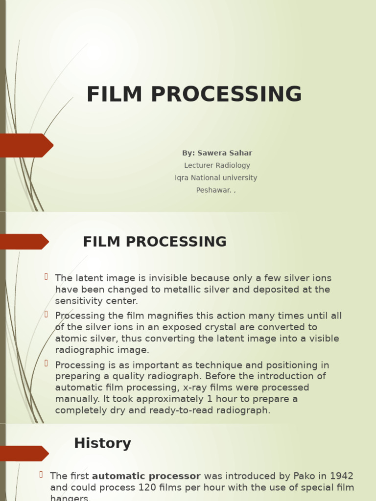 Film Processing | PDF