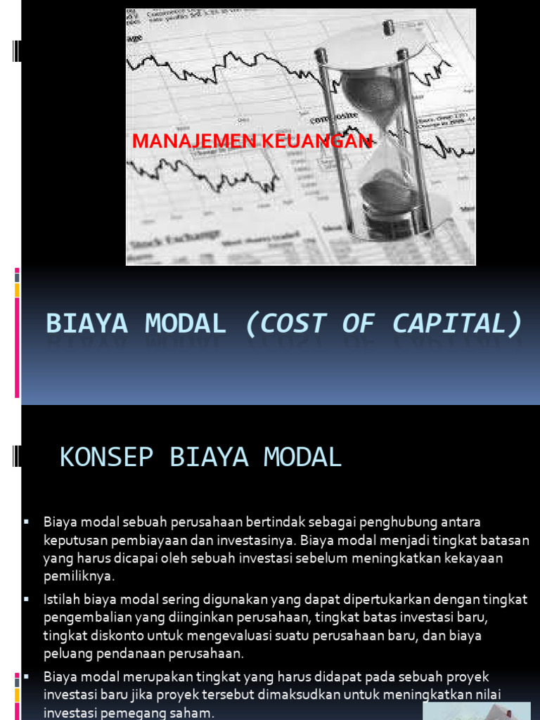 Materi Man - Keu - Sesi 12 - Sesi 13 - Menghitung Biaya Modal - Cost of ...