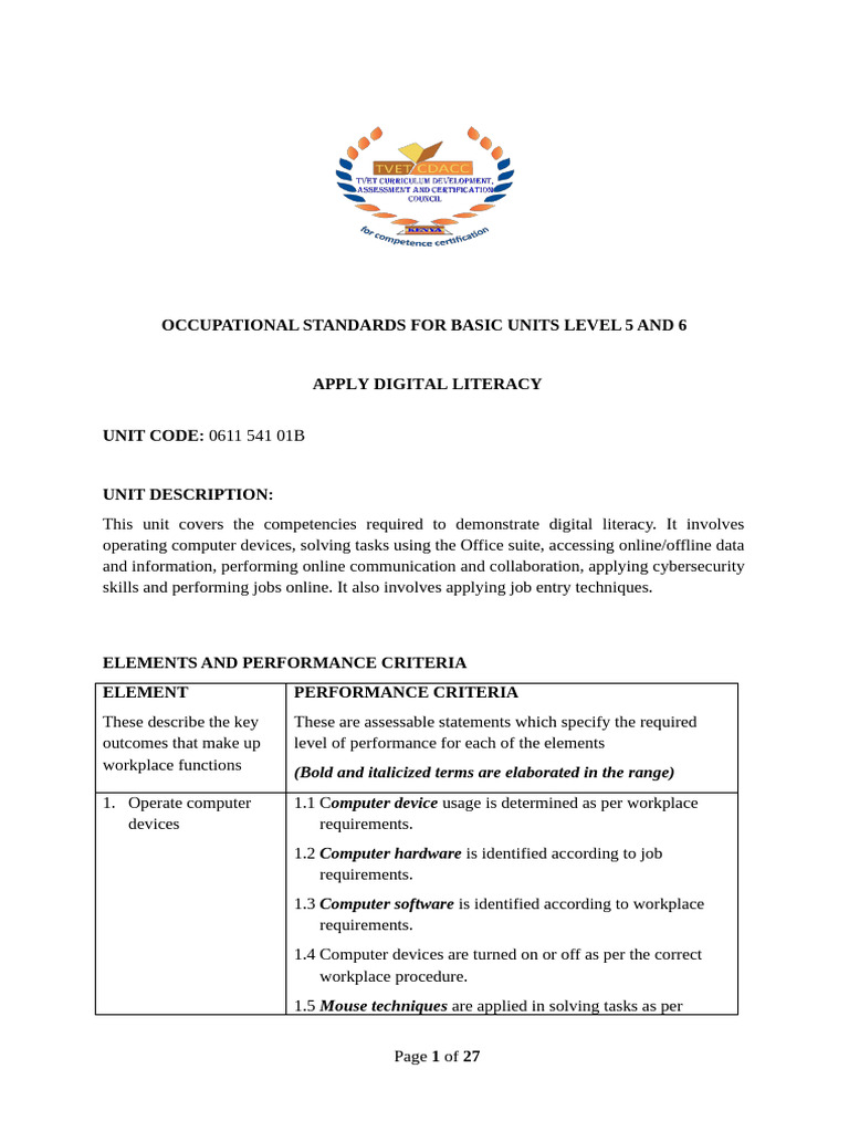 OS For Basic Units Level 5 and 6 On Revised | PDF