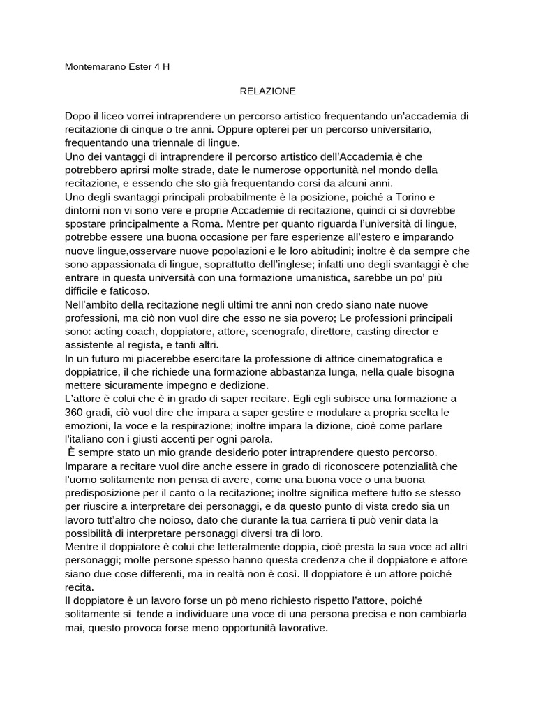Relazione | PDF