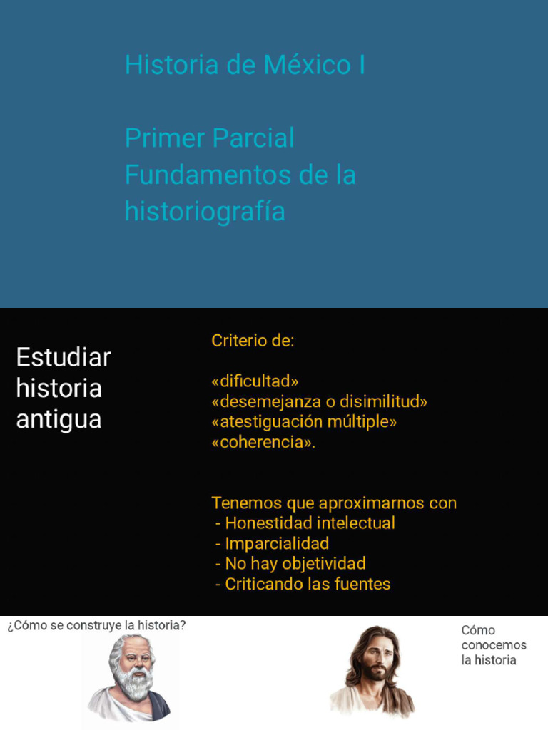 Historia de México I - Primer Parcial - Presentación | PDF