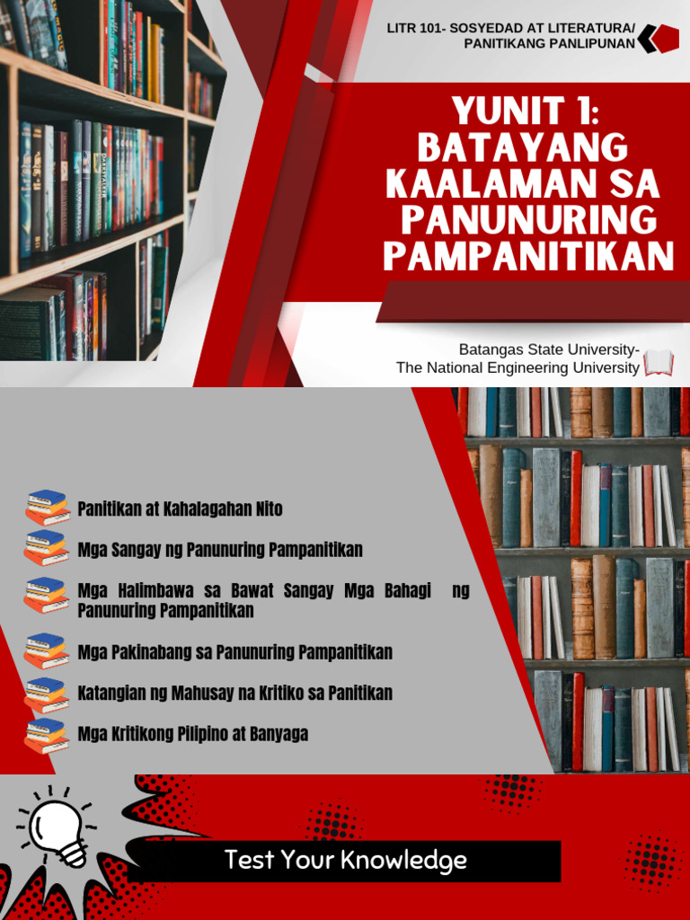 LITR 101 YUNIT 1.PDF Compressed | PDF