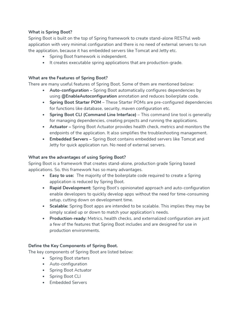 What is Spring Boot | PDF