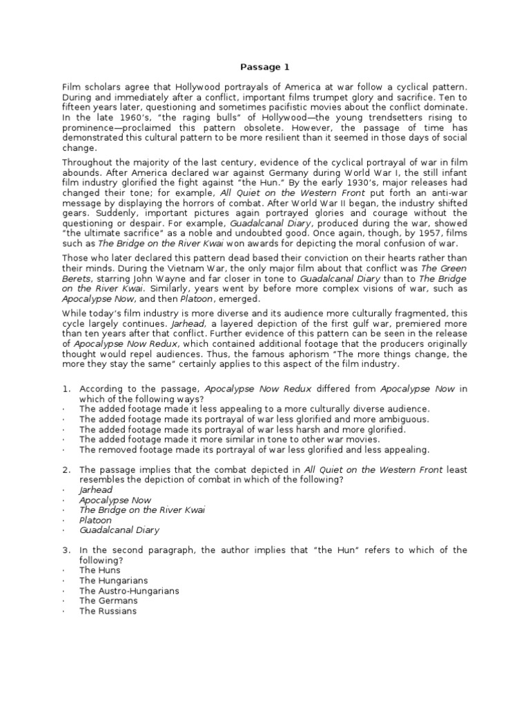 Passage 1 | PDF | Antibiotics | Antimicrobial Resistance