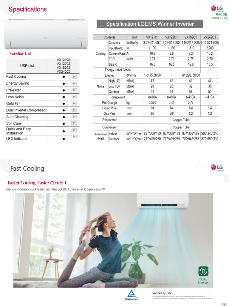 LG Winner Product Introduction - v1.0 - LGEMS - 20230105 - RACSE | PDF