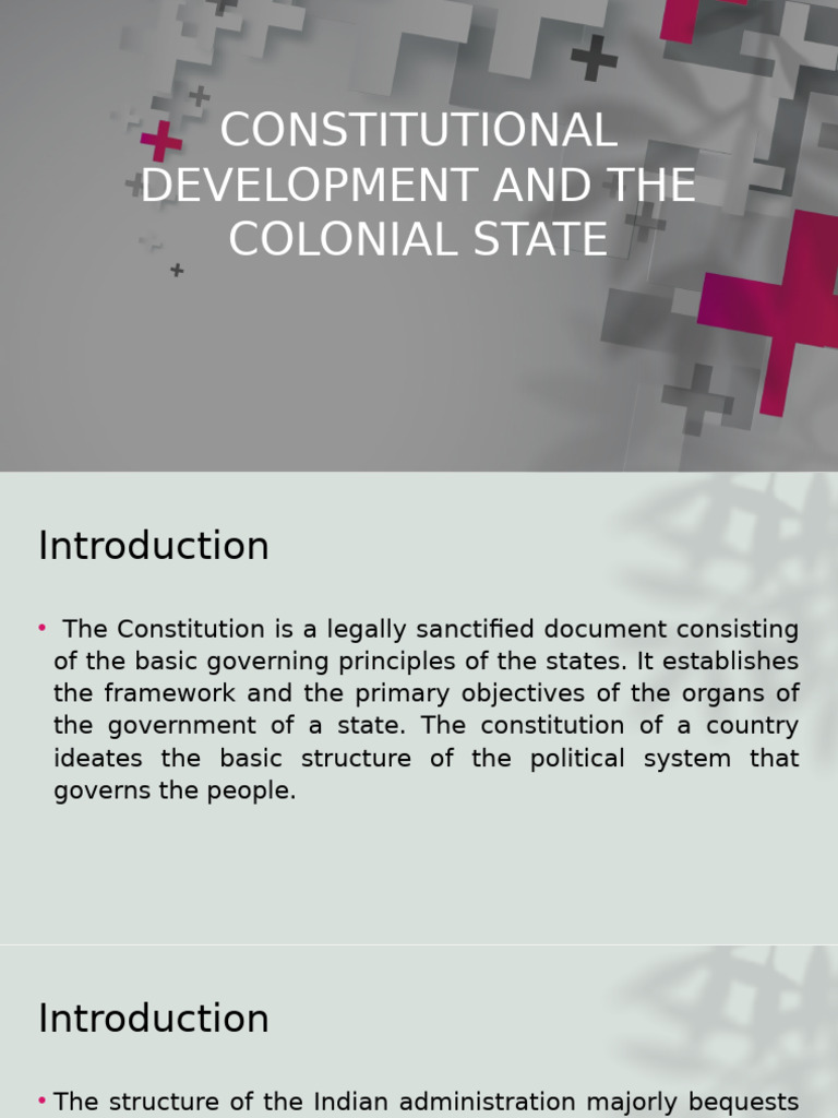 Colonial India's Constitutional Evolution | PDF | Separation Of Powers ...
