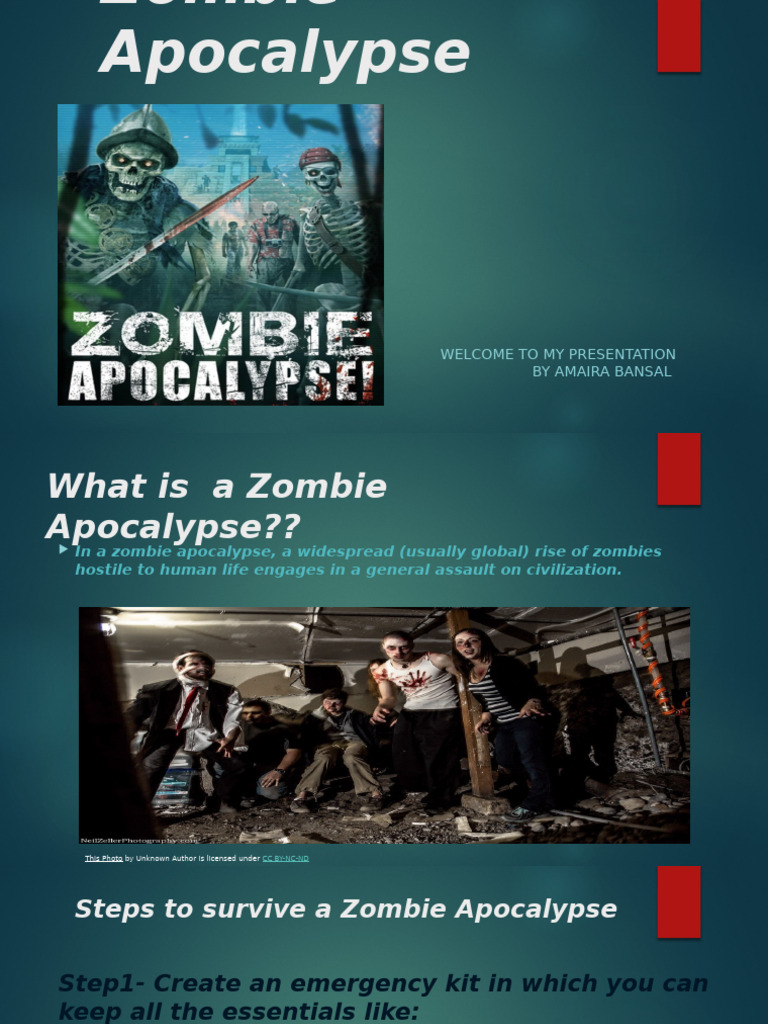 Zombie Apocalypse Presentation | PDF