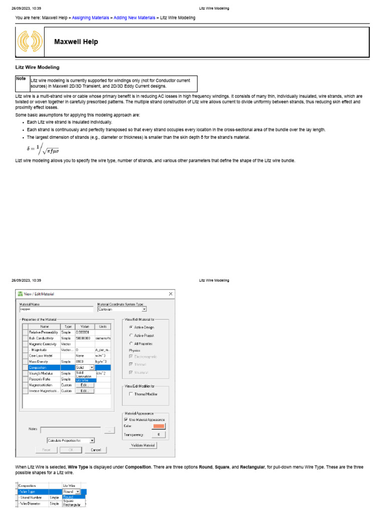 Litz Wire Modeling | PDF