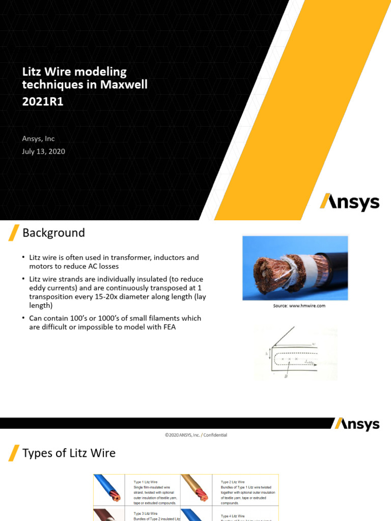 Litz Wire Overview 2021R1 | PDF