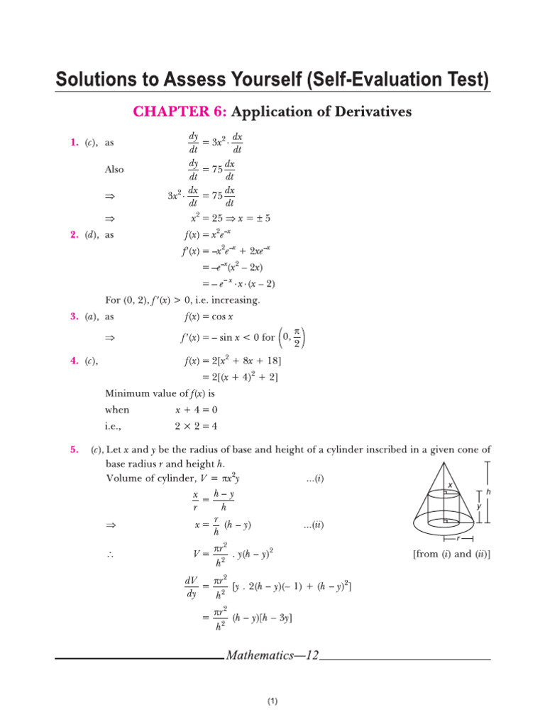 Together With Mathematics CH 6 Assess Yourself | PDF